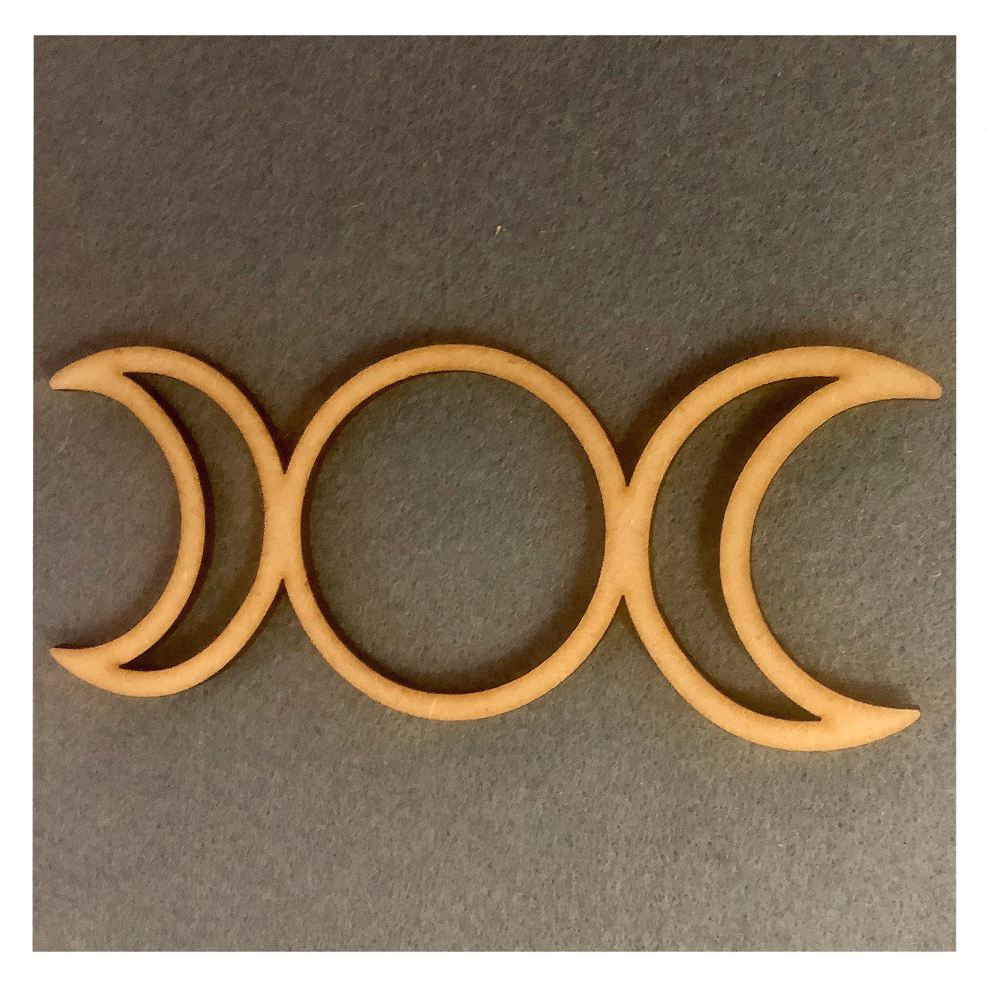 Triple Moon Goddess Symbol Moon Outline shape Macrame | Etsy