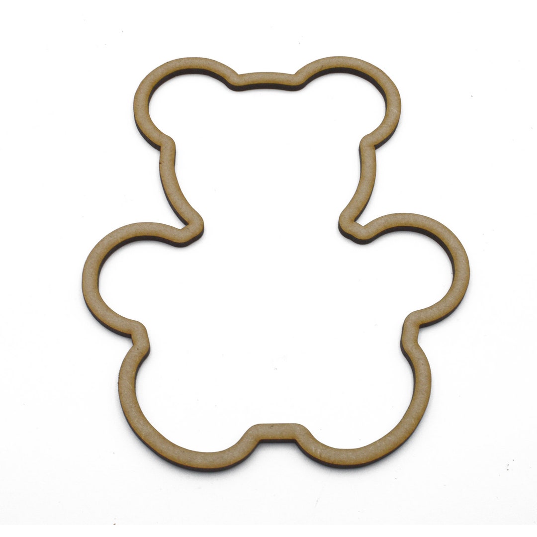 Teddy Bear Outline Shapes Teddy Shape Nursery Decor Childrens Bedroom ...