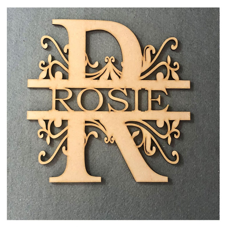 Personalised Wooden MDF Monogram Letters Craft Blank Shape - Etsy UK