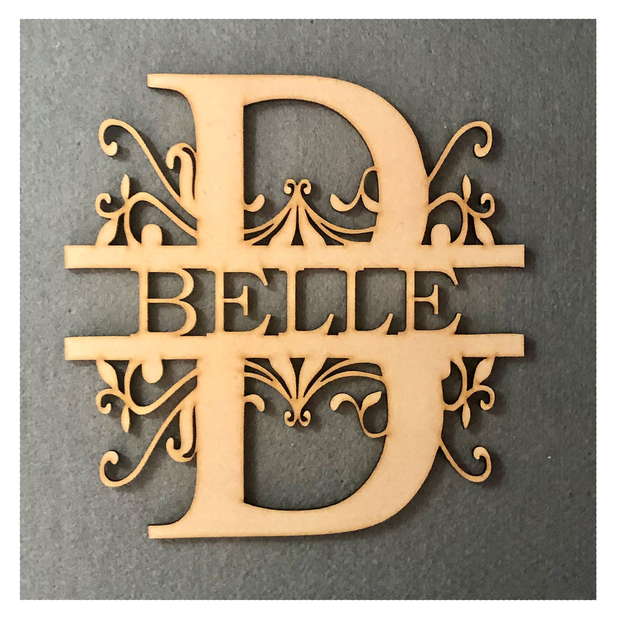 Personalised Wooden MDF Monogram Letters Craft Blank Shape - Etsy UK