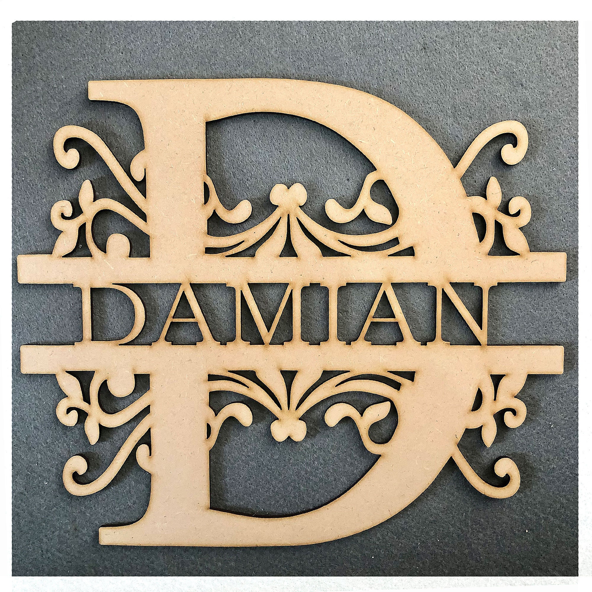 Personalised Wooden MDF Monogram Letters Craft Blank Shape - Etsy UK