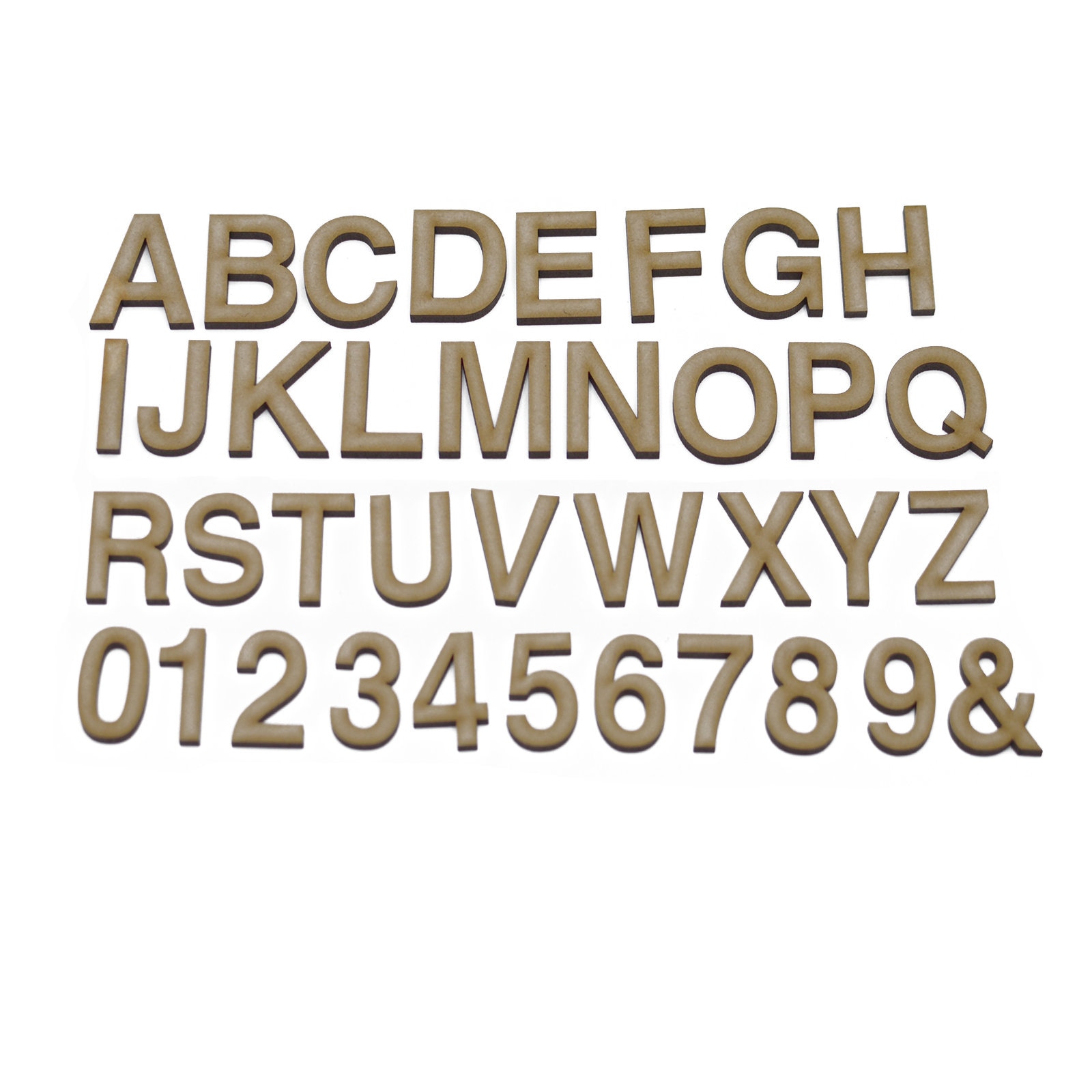 MDF Wooden Alphabet Letters: Helvetica Bold Font, Craft Supplies - Etsy