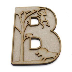Safari Animal Alphabet Layered Letters - Laser Cut Alphabet Letter ...