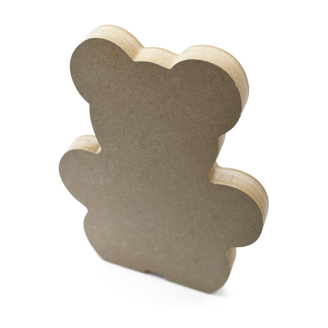 Freestanding Teddy Bear Shapes - Wooden 18mm Thick MDF Blank Shape ...