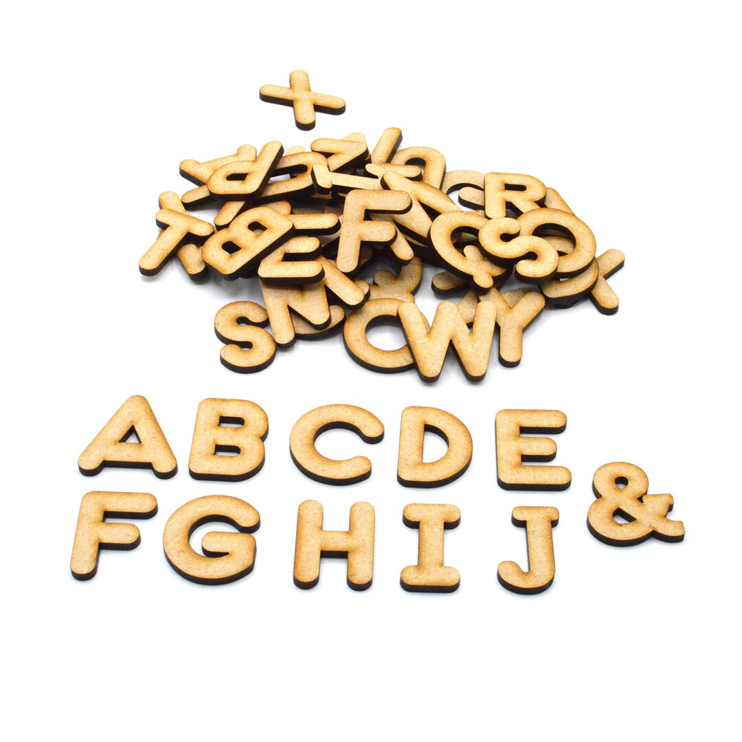 MDF Alphabet Letters: Wooden Craft Letters for Scrapbooking - Etsy UK