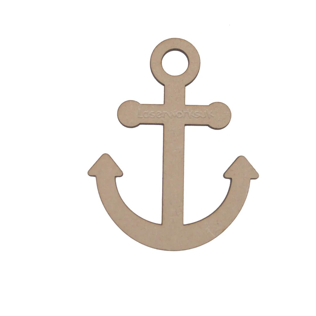 Wooden Anchor Shape: Nautical MDF Craft Embellishment - Etsy