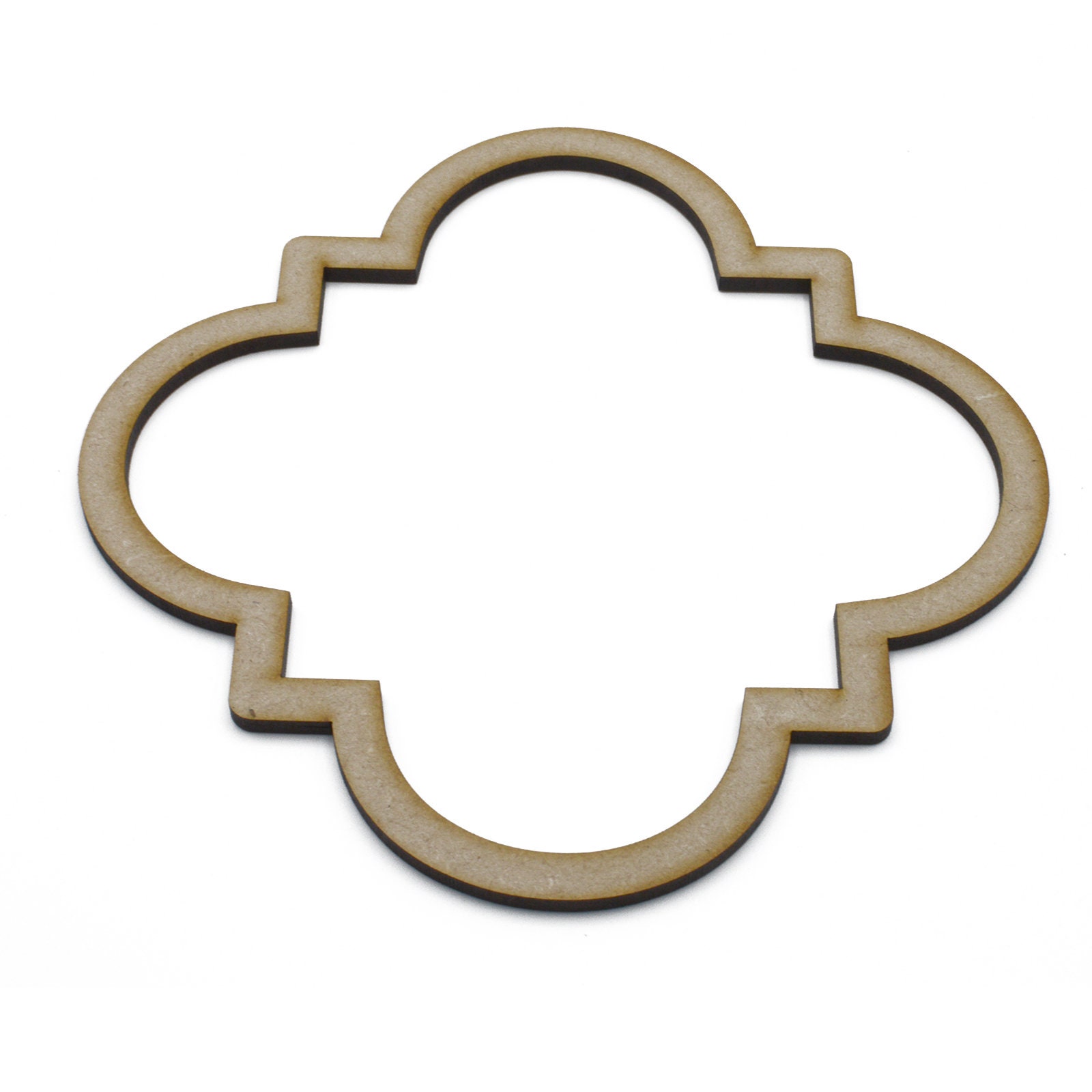 Quatrefoil Outline Blue