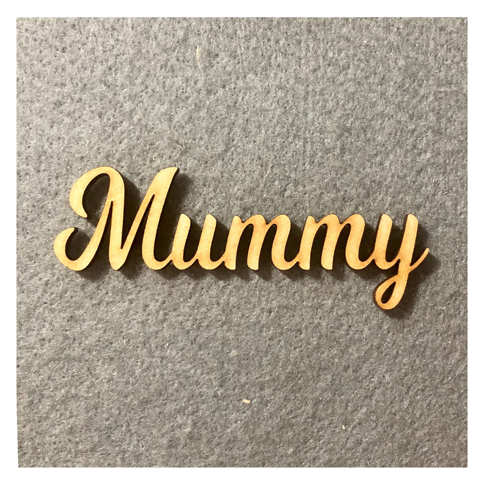 Wooden Script Words Craft Names Mum Mummy Mother Mam | Etsy