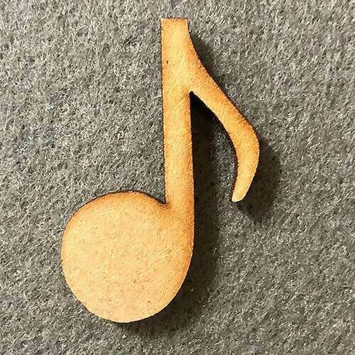 6 x Wooden Music Notes Craft Shapes Card Making Treble | Etsy