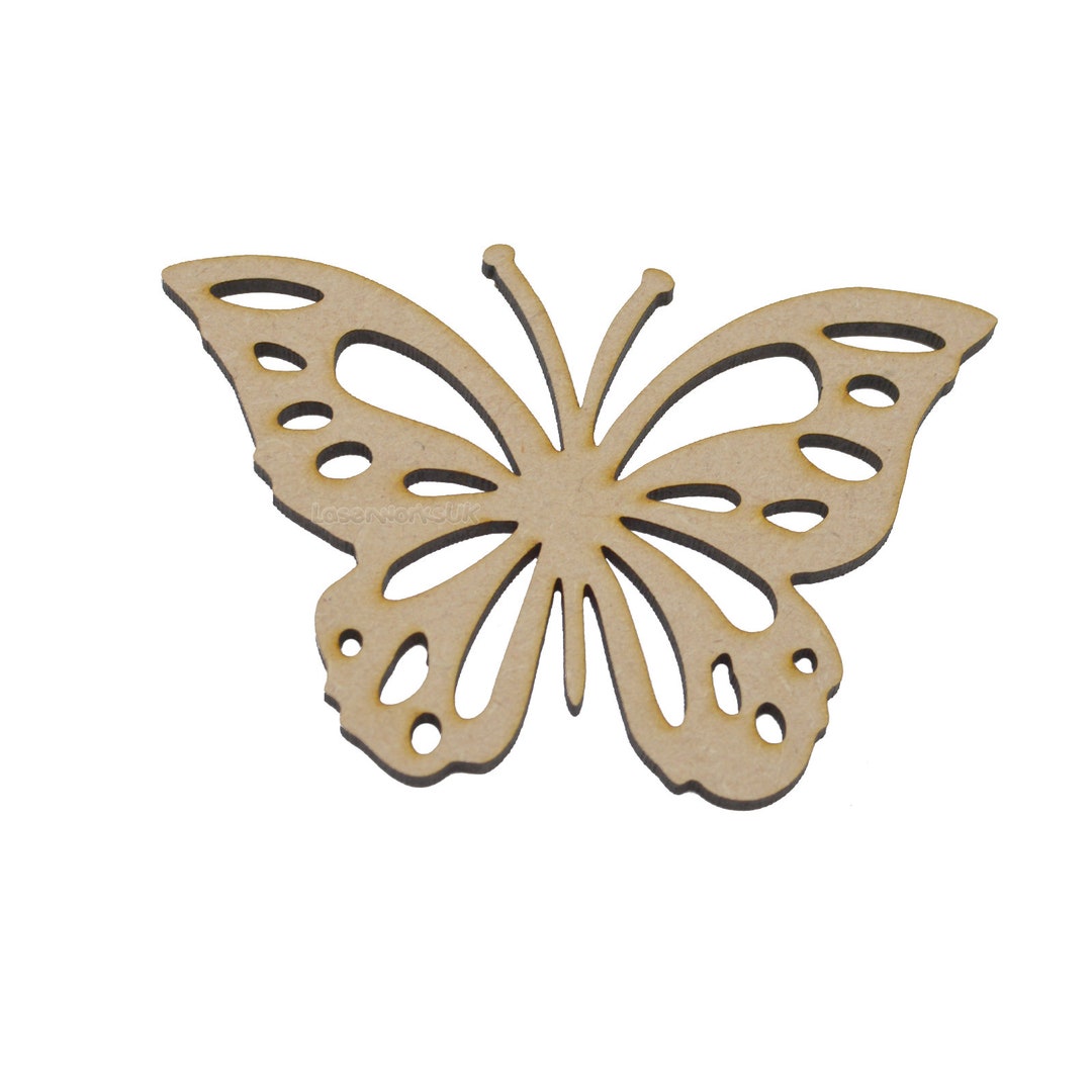 MDF Butterfly With Cut Out Wings: Craft Embellishment - Etsy