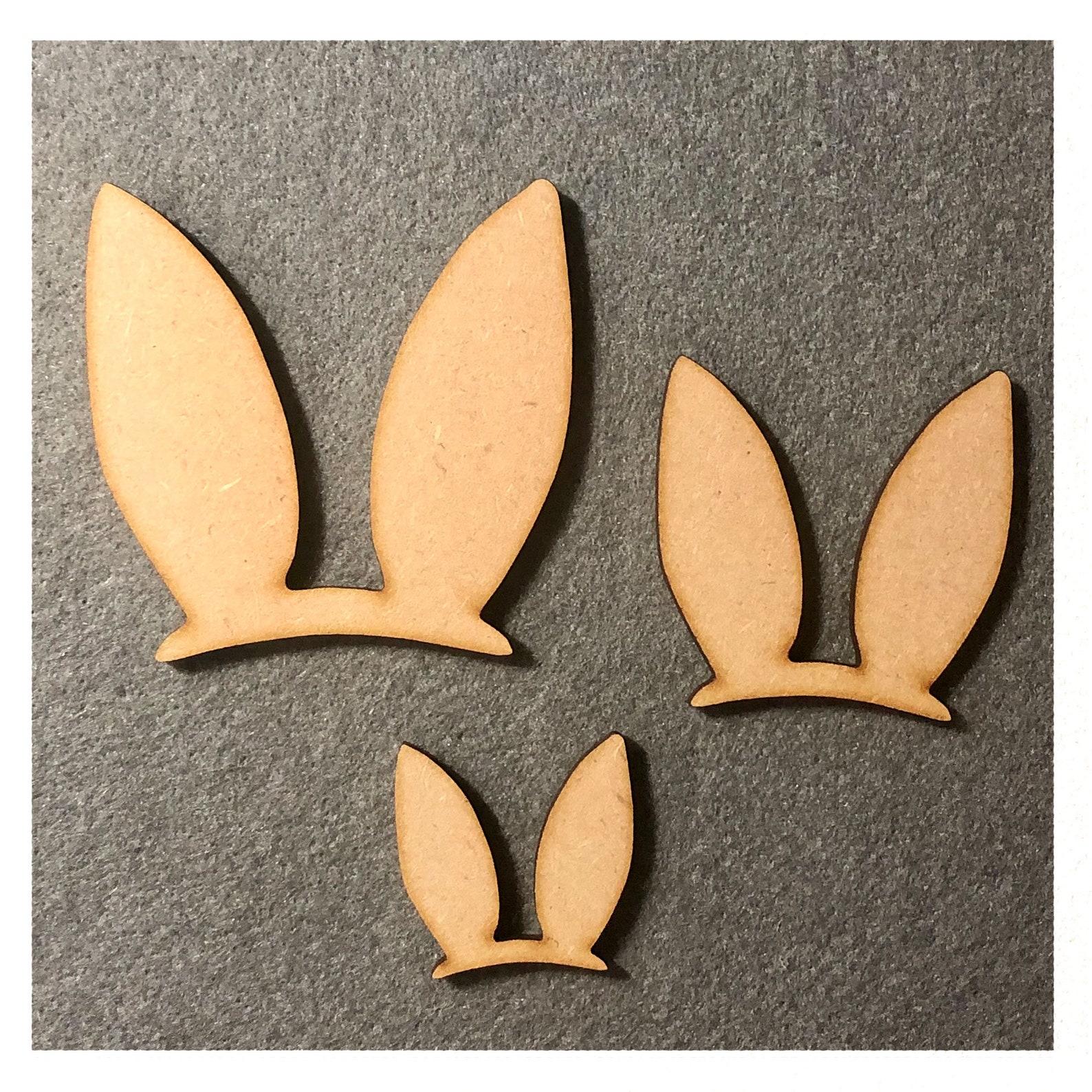 Orejas de conejo Niños conejo oreja artes formas MDF | Etsy