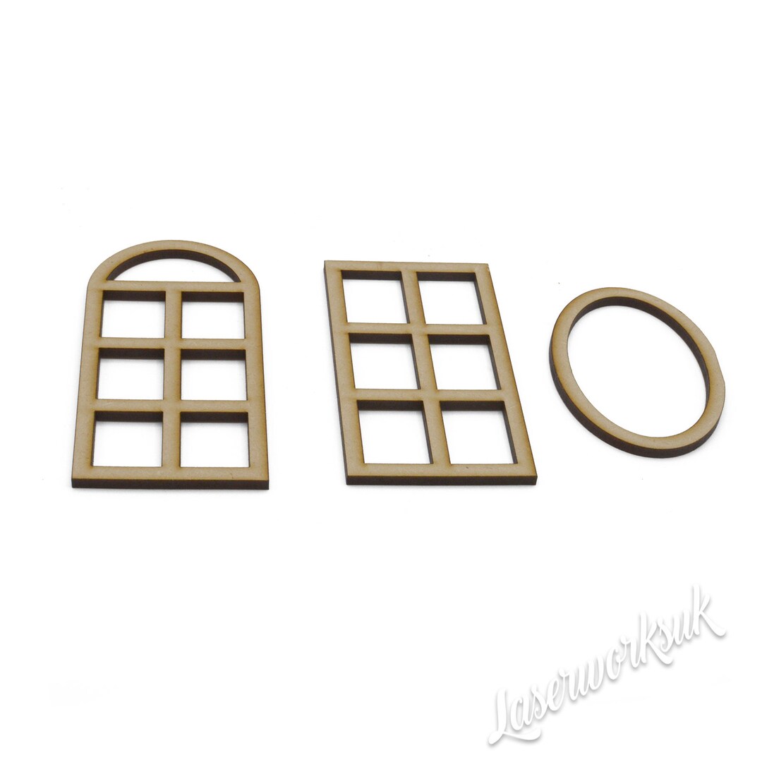 House Windows for Crafting - Dolls House Windows - Craft Window Shapes ...