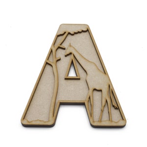 Safari Animal Alphabet Layered Letters - Laser Cut Alphabet Letter ...