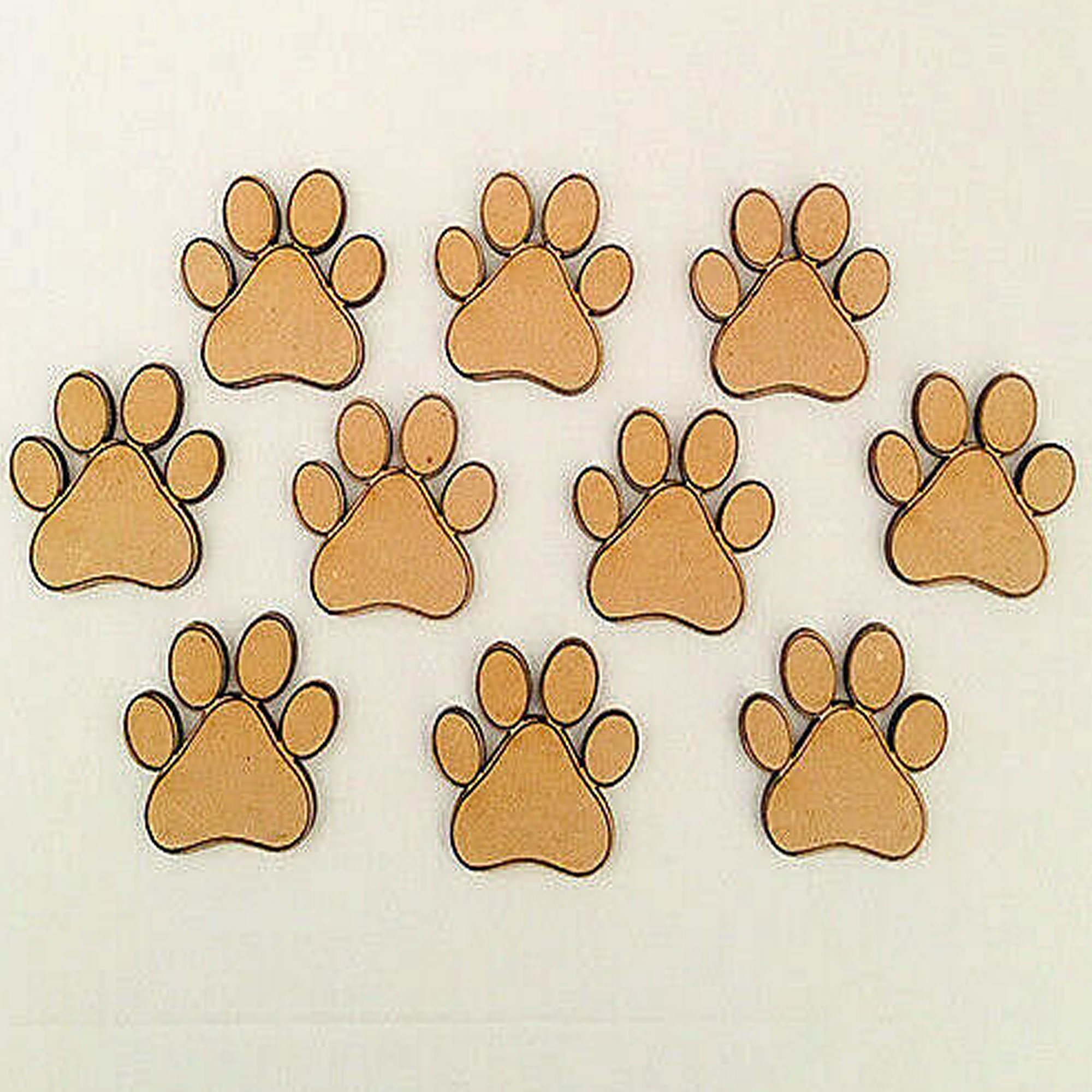 Wooden Dog Paw Shapes Wooden Pet Paws Craft Paws Paw | Etsy UK