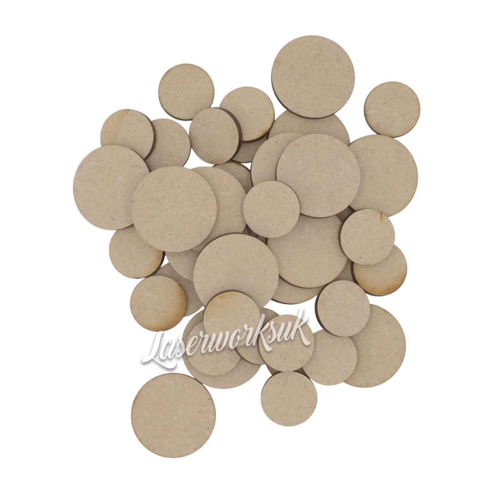 Wooden MDF Circles: Laser Cut Craft Blanks, 3mm Medite MDF - Etsy UK