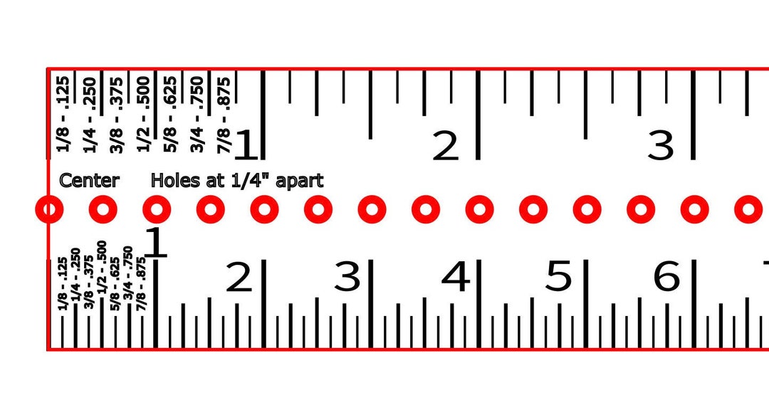 Doubling Center Finder 14 Inch Ruler SVG FILE for Laser Etcher ...