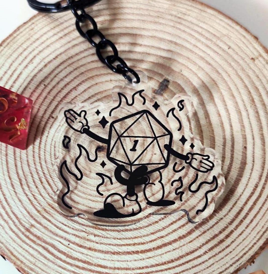 Low Roller Club Acrylic Dnd Keychain - Dnd Gift - Custom RPG Keys ...