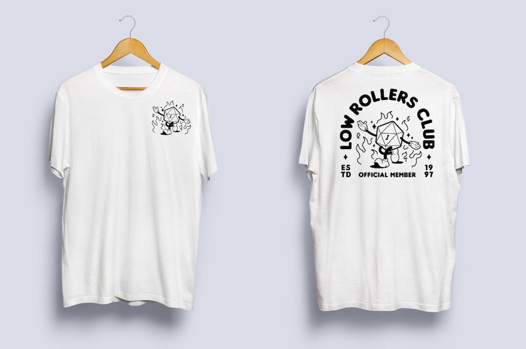 Low Rollers Club / Dnd Tshirt / Dnd Gift / Geek Tshirt / Fail Says / Boardgame Gift / Critical ...