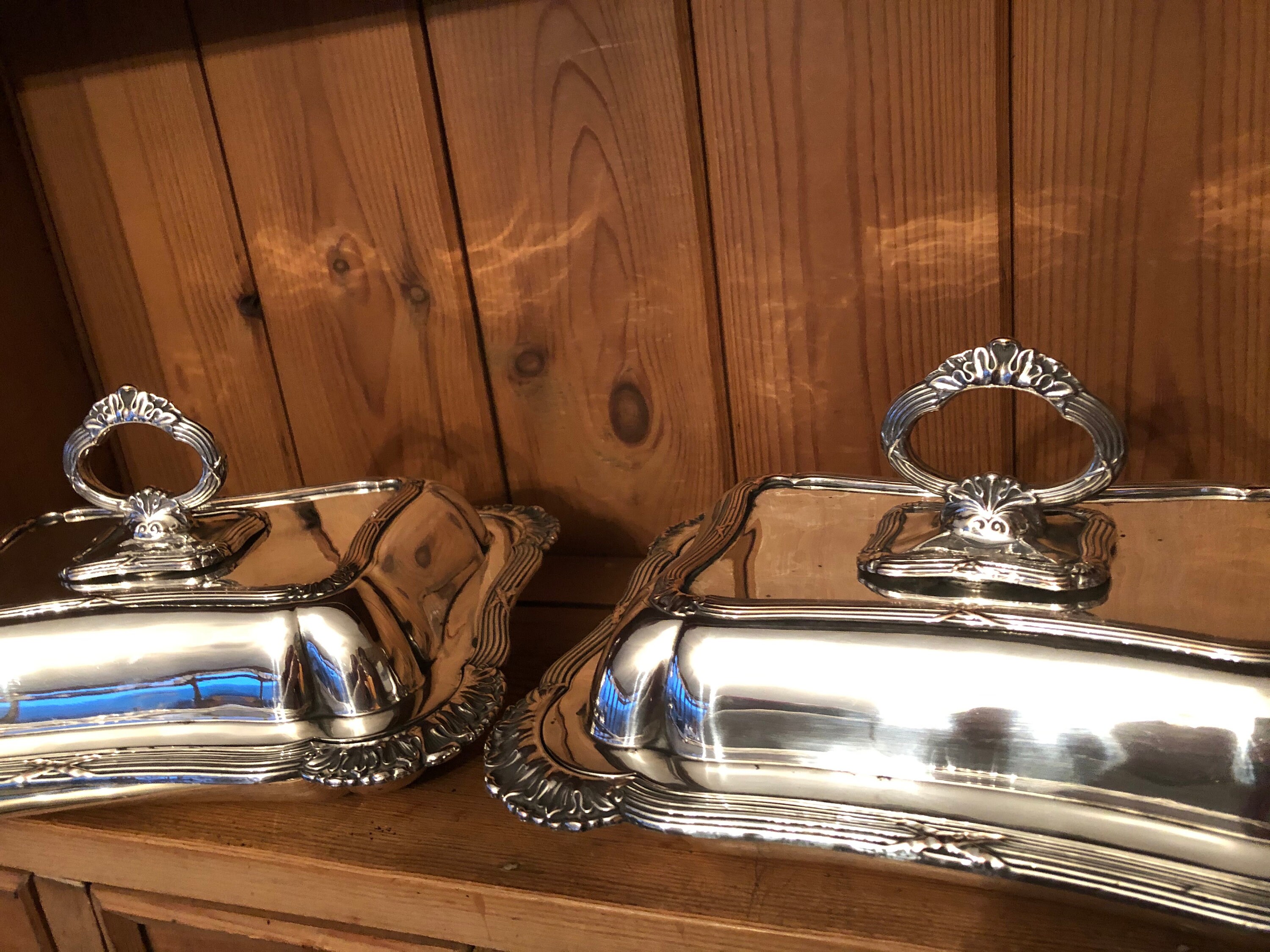 Antique Silver Serving Dishes - Etsy