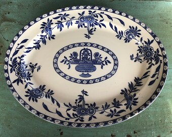 Blue and White Delph - Etsy