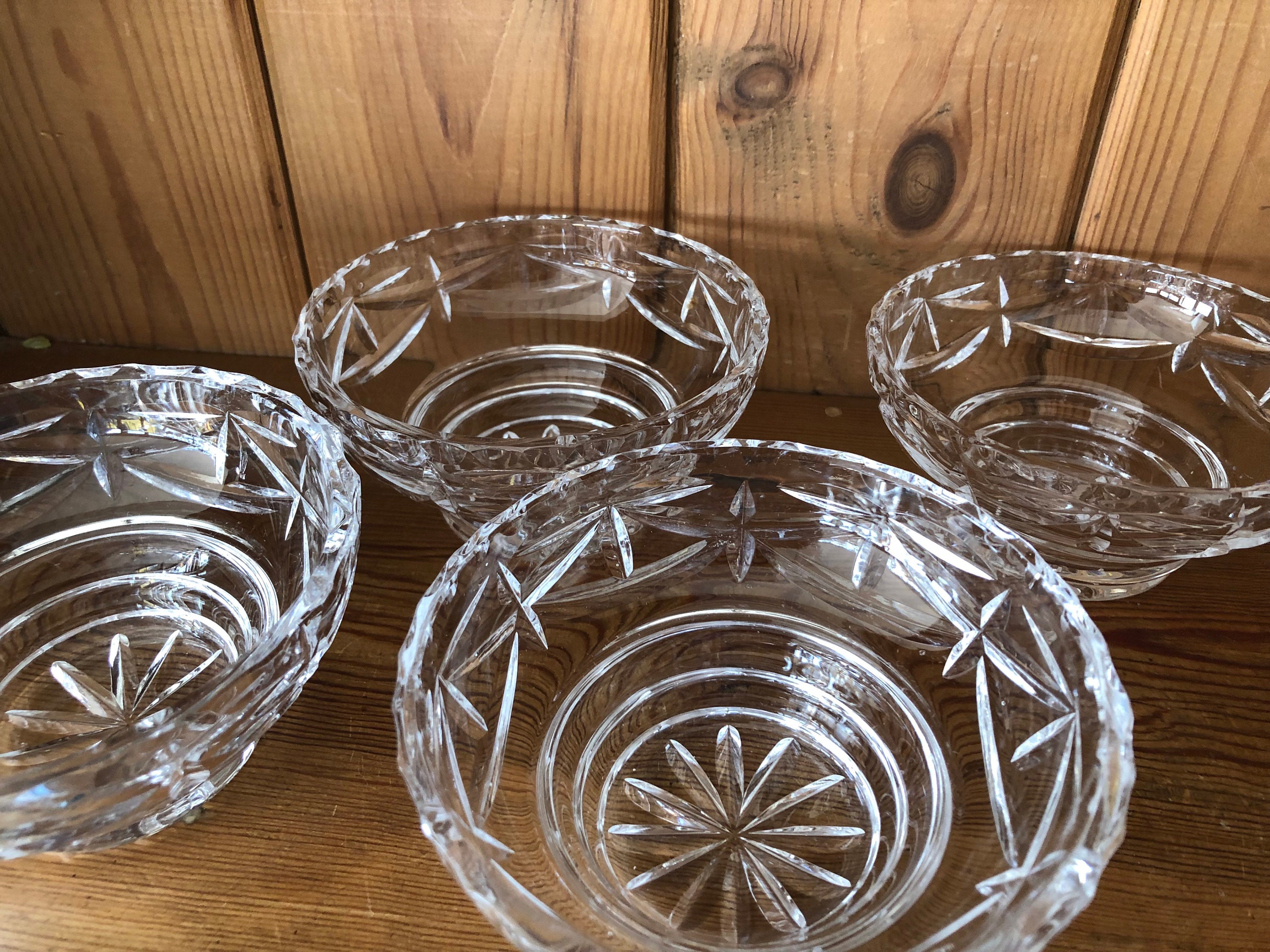 Seven Vintage Cut Glass Sundae Dishes - Etsy