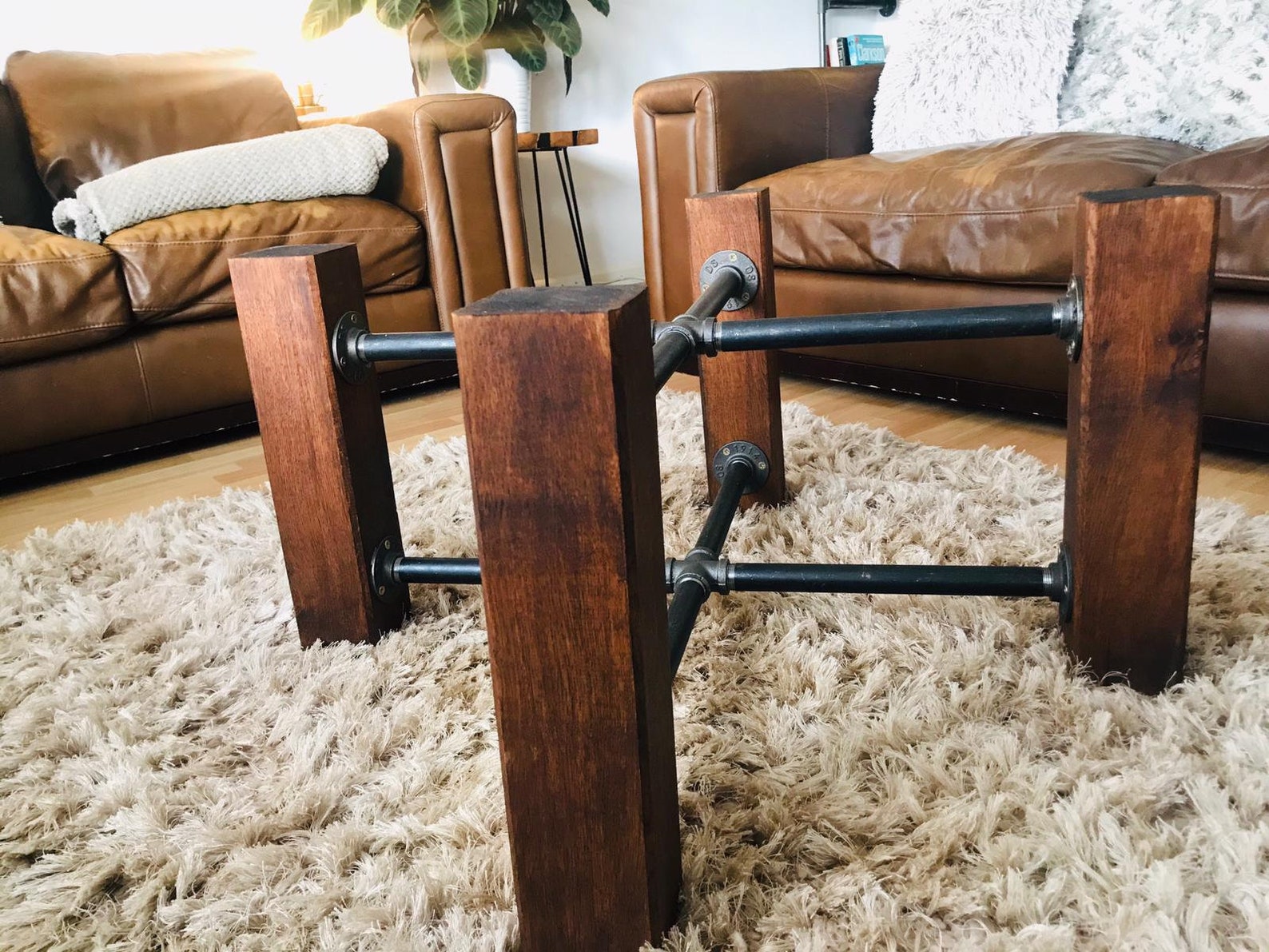 Bespoke, Handmade Steel Pipe Coffee Table Base / Legs. Industrial Style ...