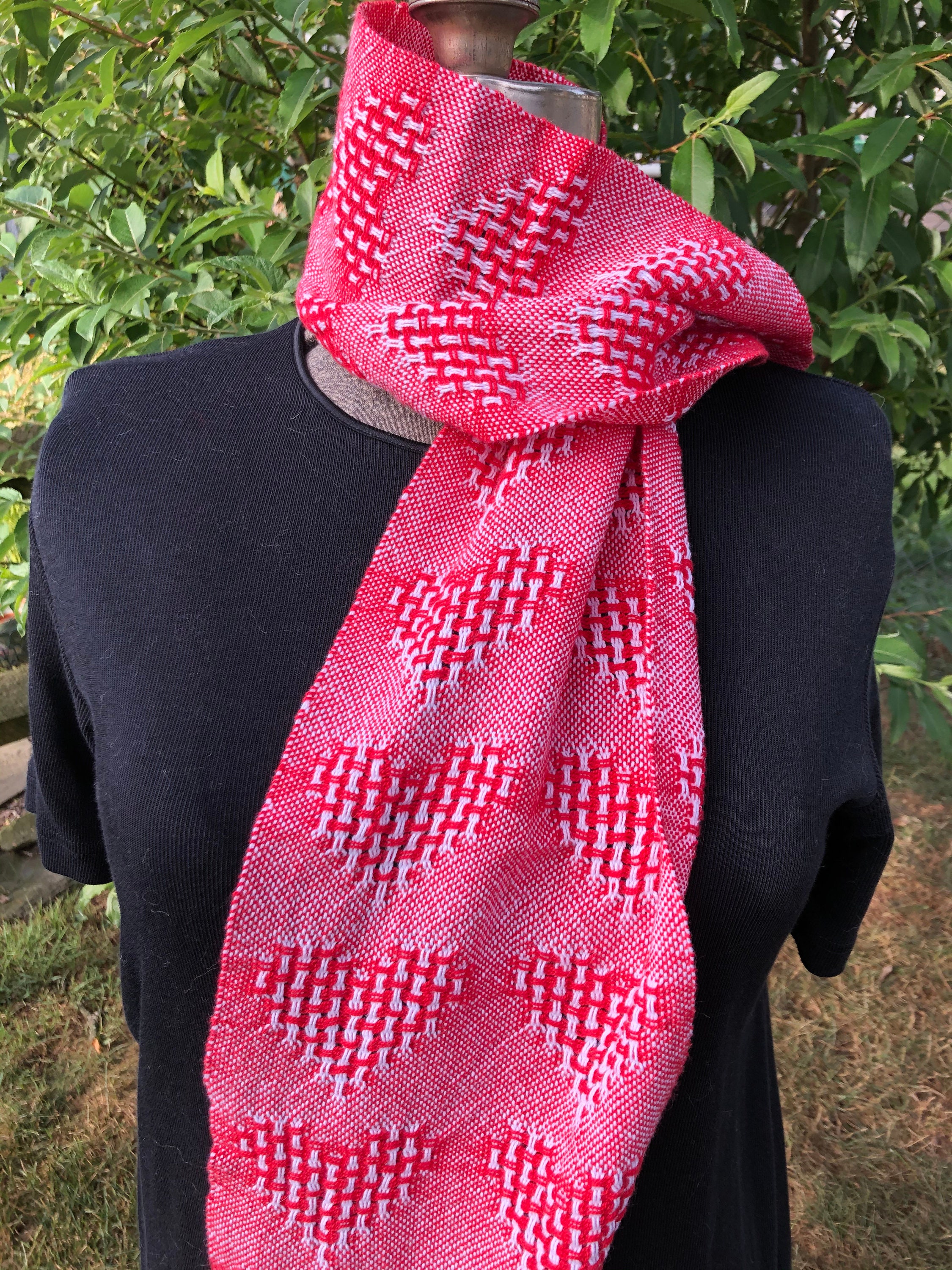 Handwoven Huck Lace Heart Weaving - Etsy