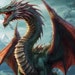 Dragons Fantasy Art Printable Poster, Fantasy Dragon Download Digital ...