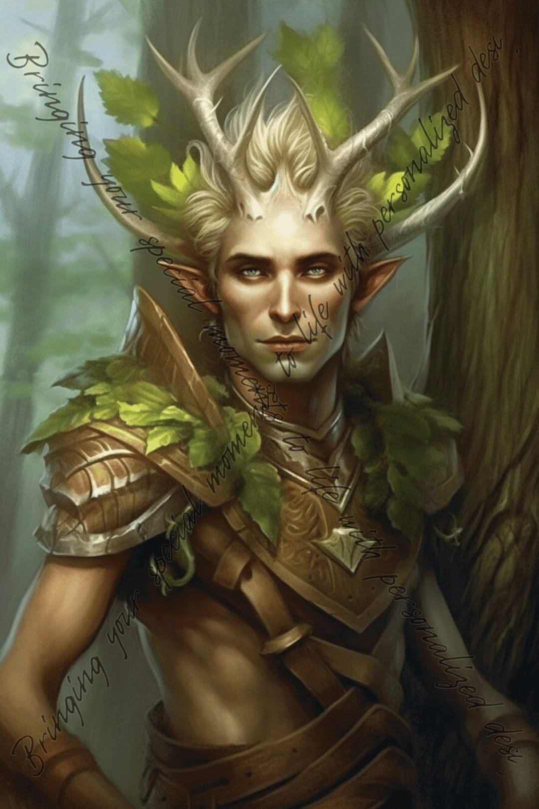 Wall Art Wood Elf Junk Journal Poster Cover Album Digital Download ...