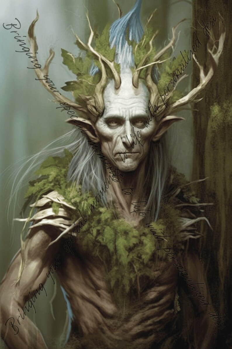 Junk Journal Poster Cover Album Wood Elf Fantasy Digital Download ...