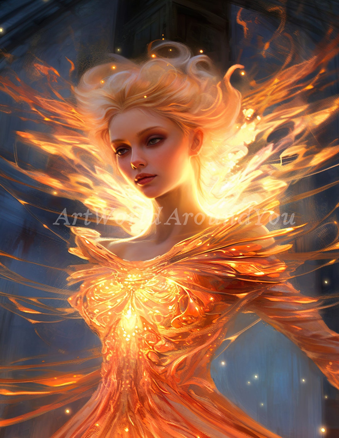 Fire Fairy Digital Image Instant Downloadable, Download Digital Fairy ...