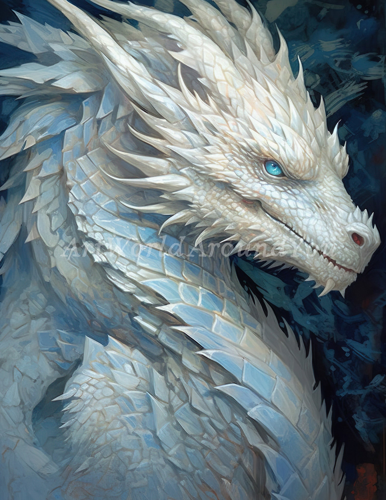 Dragon Album Cover Poster Digital Image Instant Downloadable Download ...