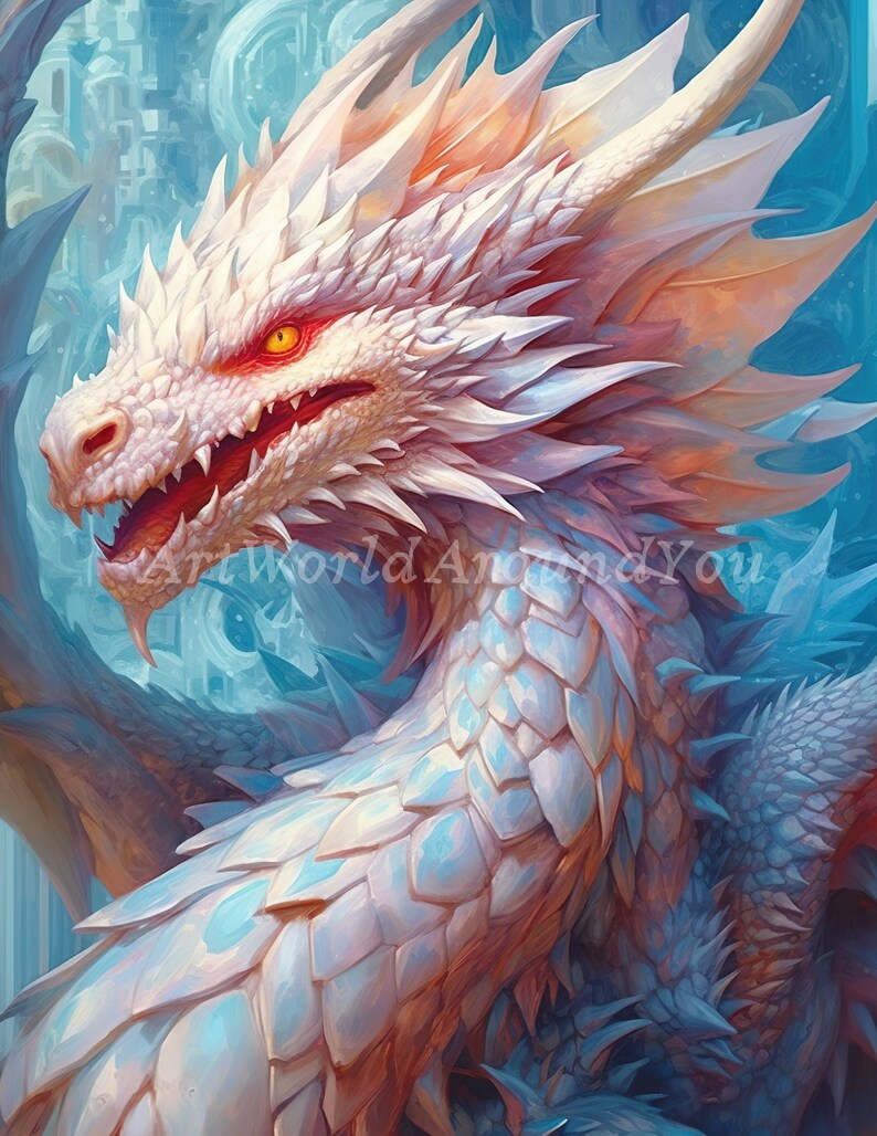 Dragon Album Cover Poster Digital Image Instant Downloadable Download ...