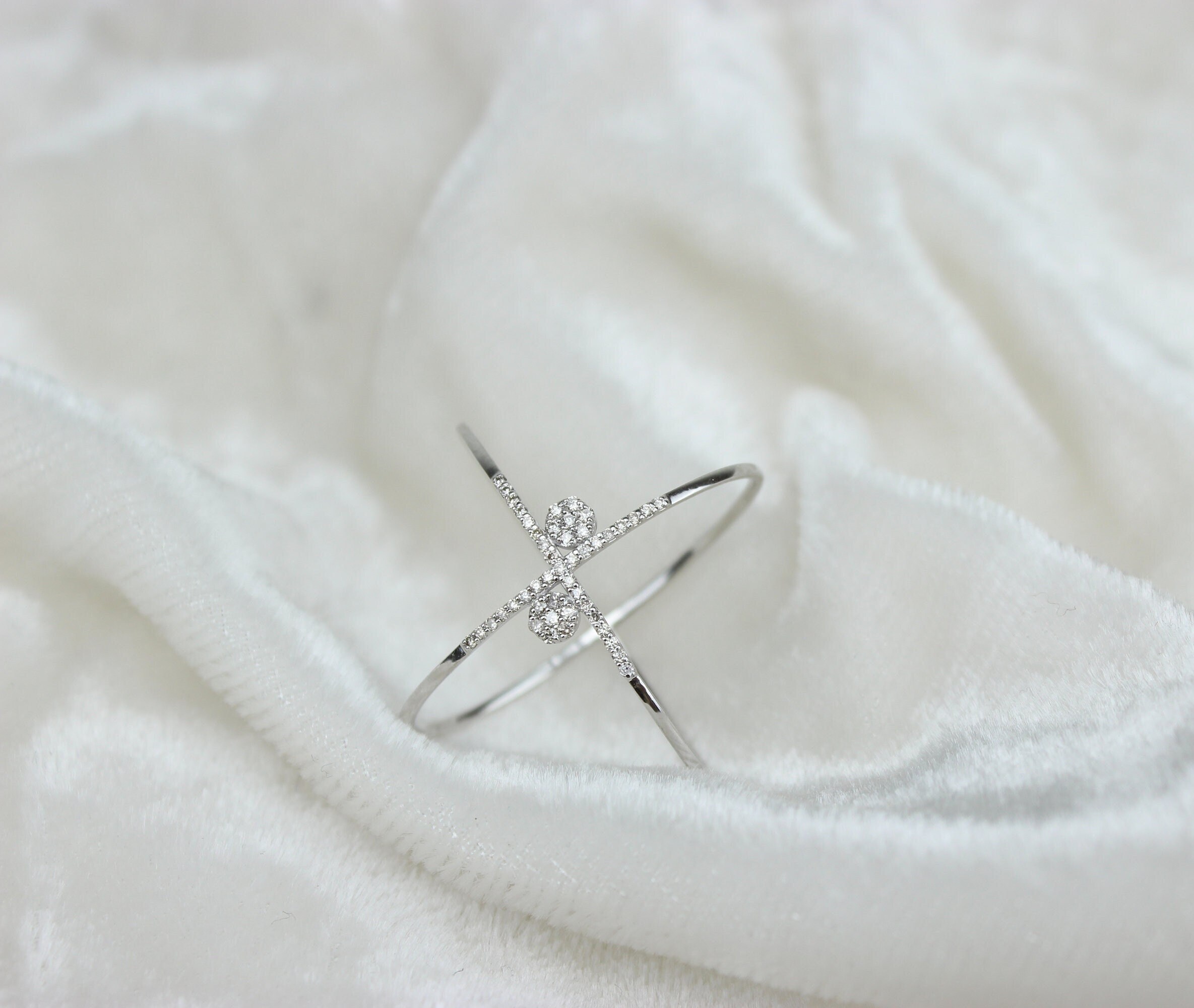 Criss cross orbit ring store