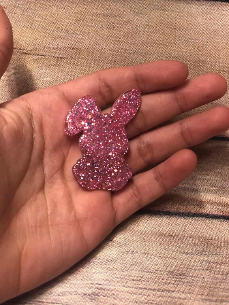 Cute Easter Bunny Badge Reel Charm - Etsy