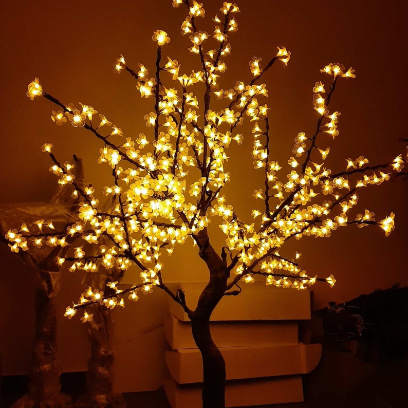 6.0ft/1.8m LED Cherry Tree 646pcs Leds Yellow Sakura - Etsy