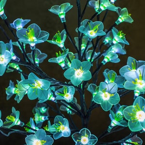 Tree Light Lamp , Lighting Tree Led White Blooming Peach Night Light - Etsy