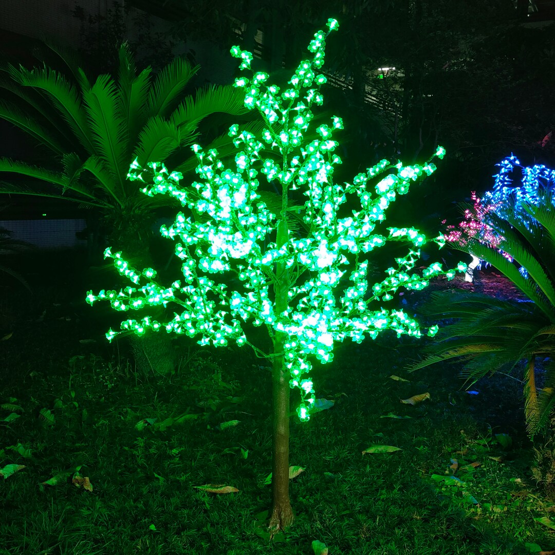 Green Cherry Blossom Tree Light 7ft/2.0m 972 Leds for Indoor and ...