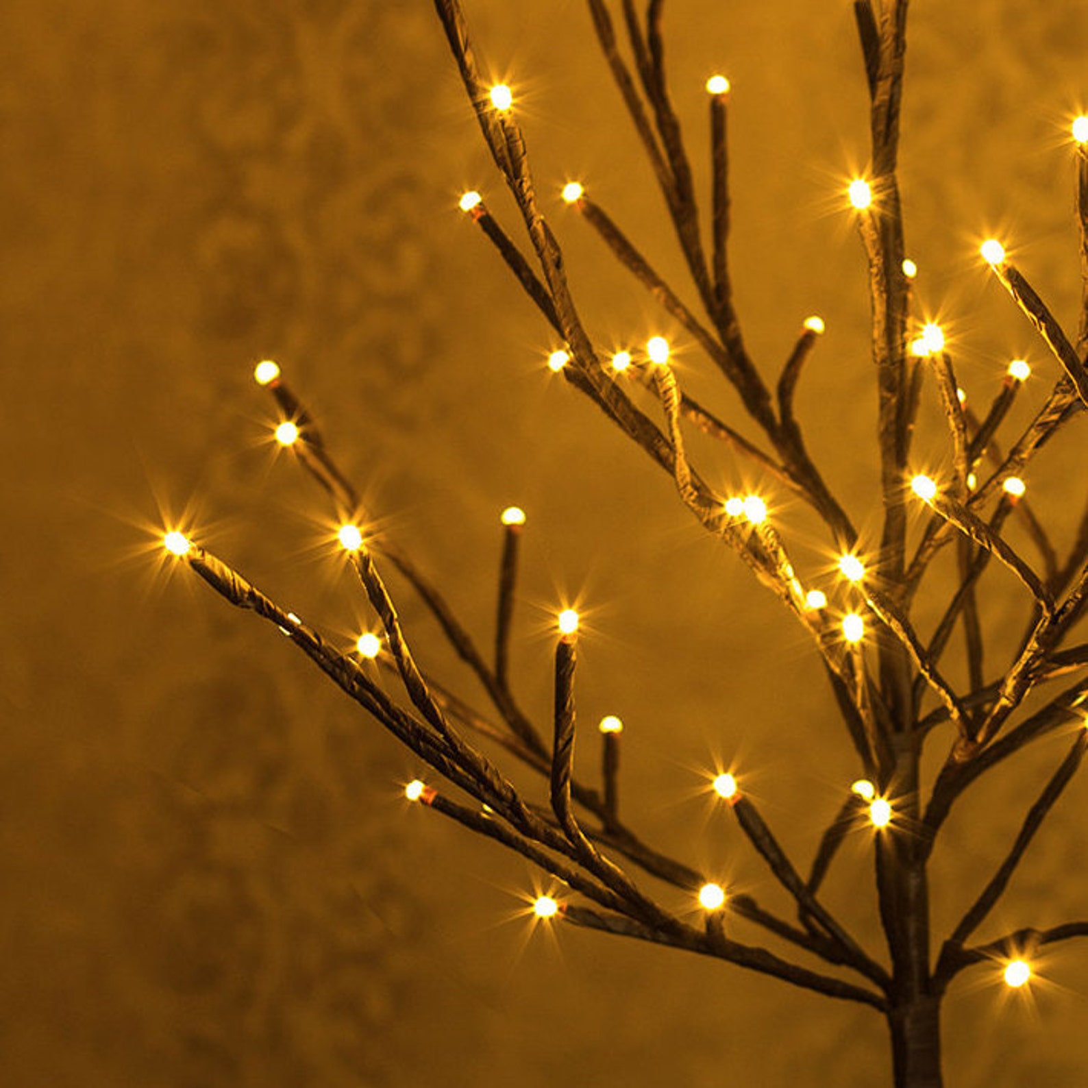 Blooming LED Light Christmas Tree Night Light Mood for Home Warm White ...