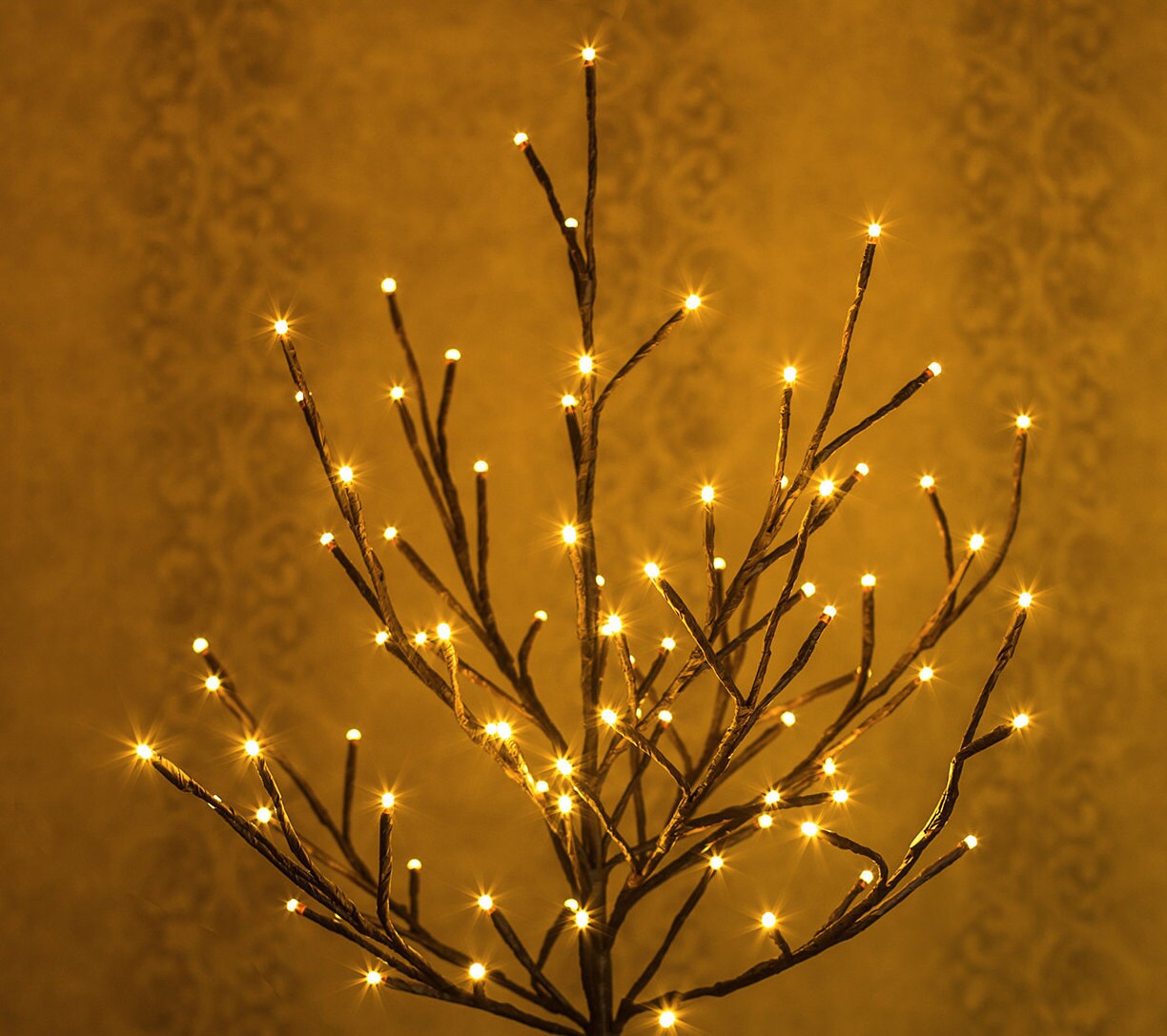 Blooming LED Light Christmas Tree Night Light Mood for Home Warm White ...
