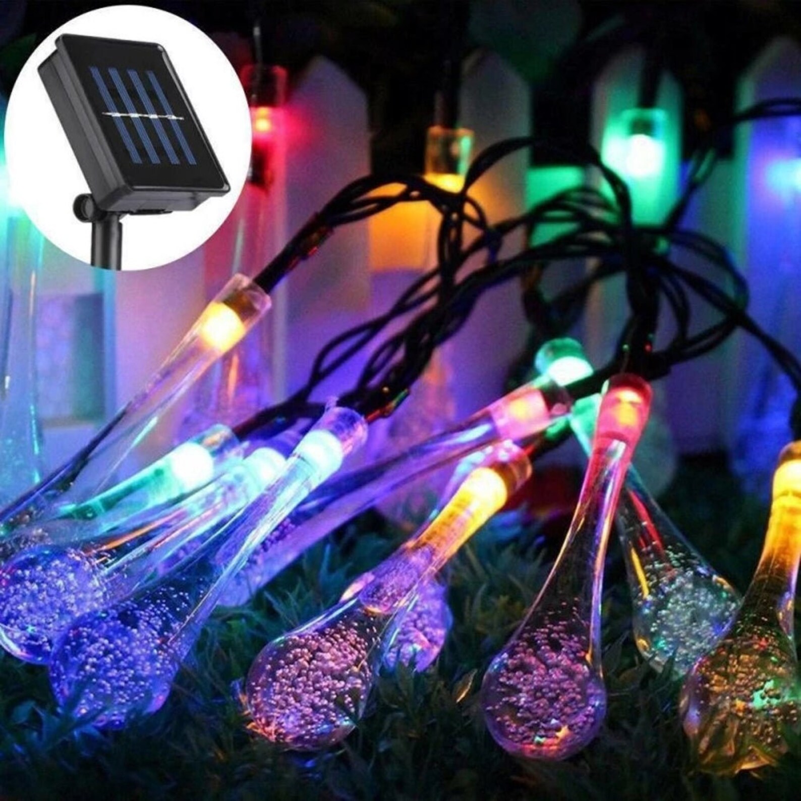 Outdoor Solar Powered 30 LED String Light Garden Patio Yard | Etsy