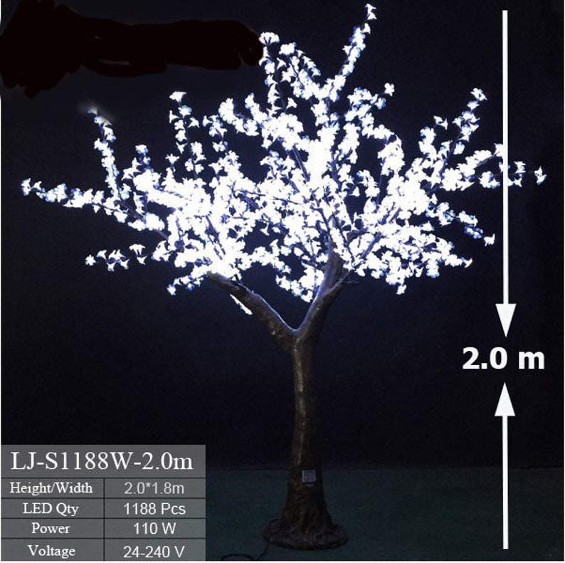 Pink Lighted Cherry Blossom Tree: 6.5ft LED Indoor/outdoor Decor - Etsy
