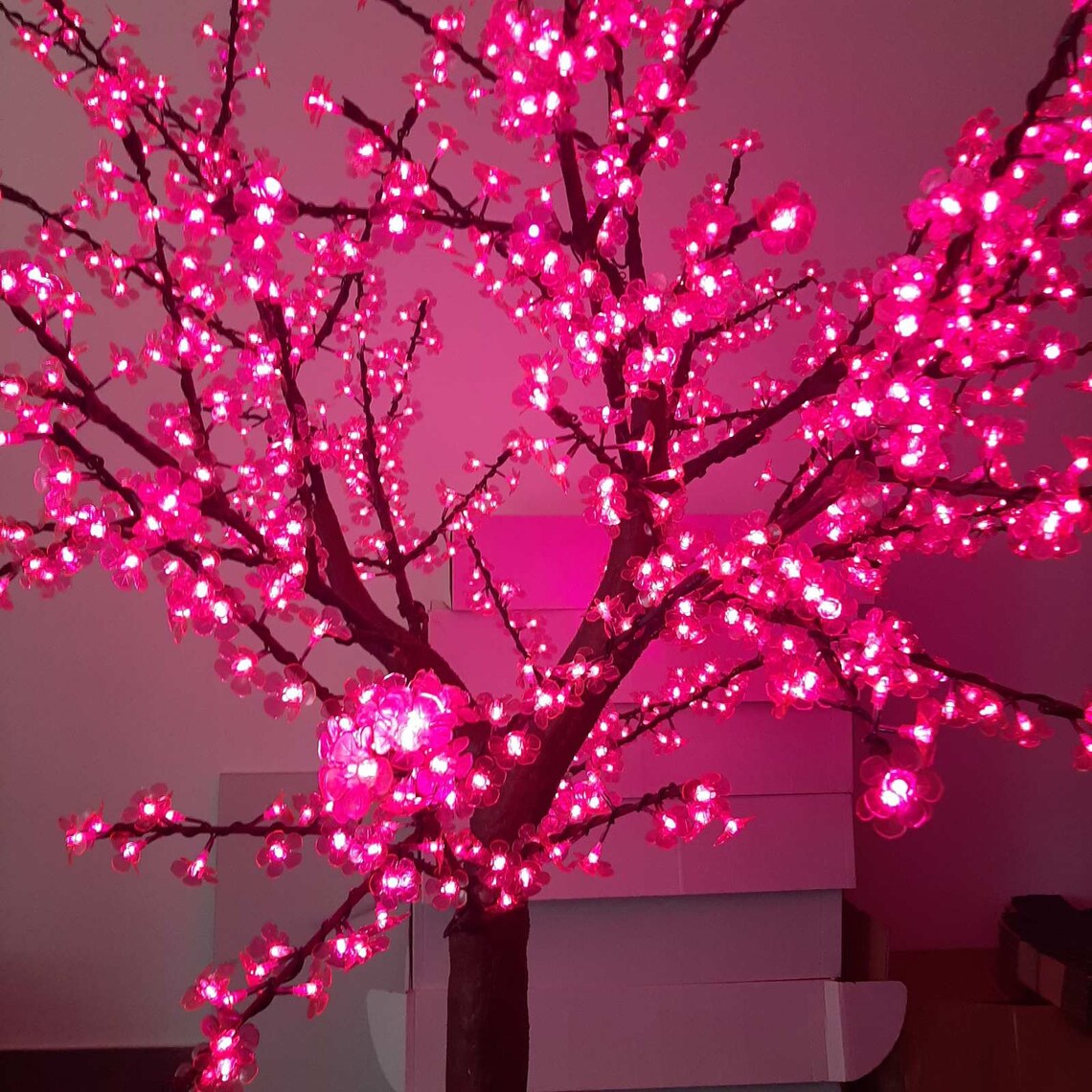 6.5ft/2.0m Pink Lighted Tree LED Waterproof Cherry Tree | Etsy
