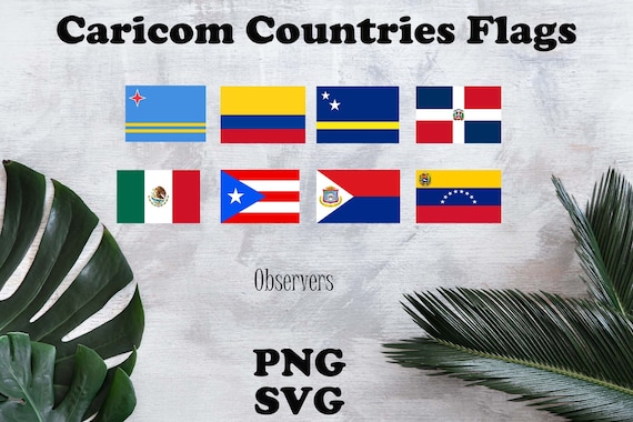 Caricom Countries And Their Flags