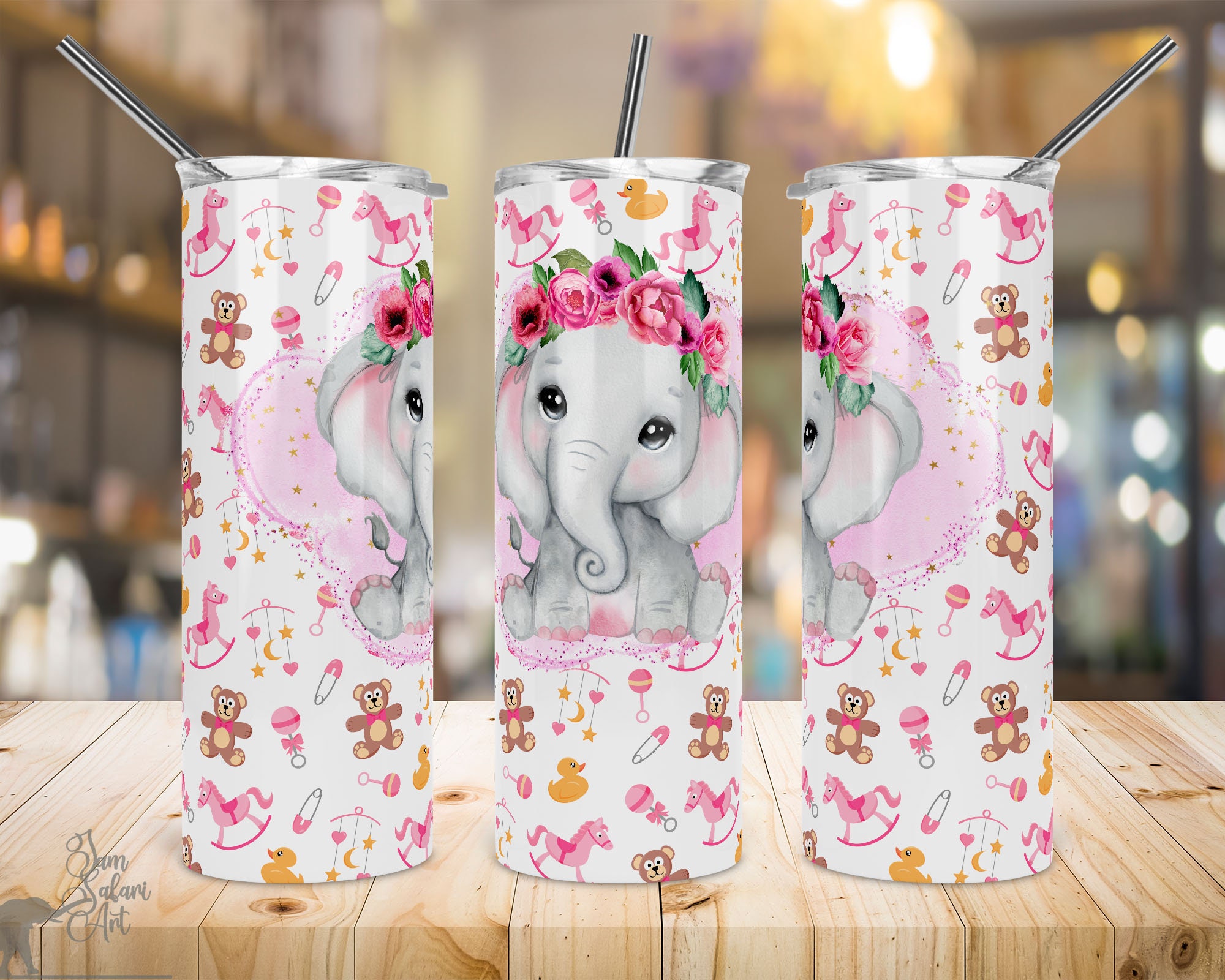 Baby Girl Sublimation Bundle-20 Oz Skinny Tumbler 8 Oz Baby - Etsy