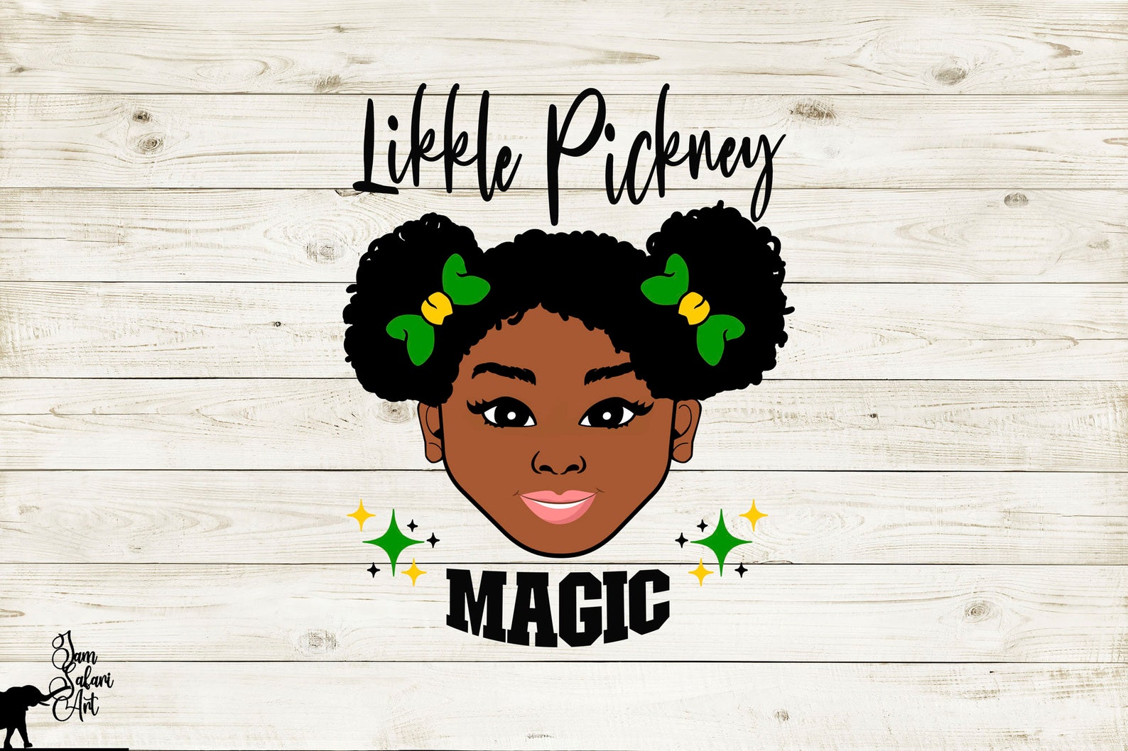 Jamaica SVG Likkle Pickney Magic-jamaican Girl Black Girl - Etsy