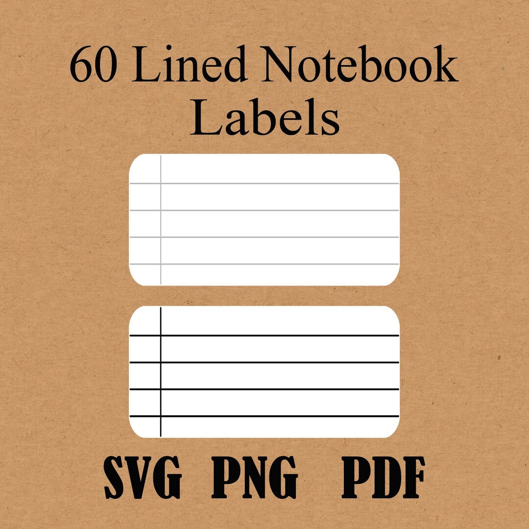 60 Lined Notebook Address Labels Svg-stickers Svg, Tags Svg, Envelope ...