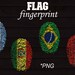 21 Latin American Countries Flag Fingerprint-argentina, Colombia, Haiti ...
