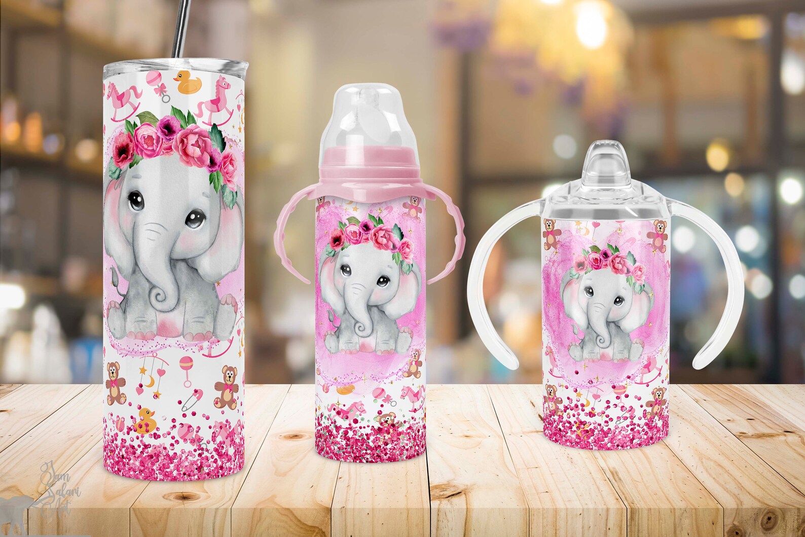 Baby Girl Sublimation Bundle-20 Oz Skinny Tumbler 8 Oz Baby - Etsy