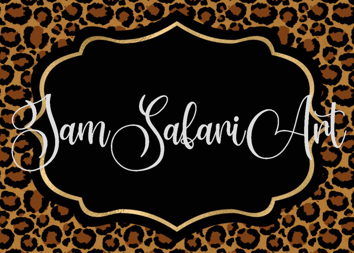 8 Safari Animal Print Food Labels-wild Zoo Tags Stickers | Etsy